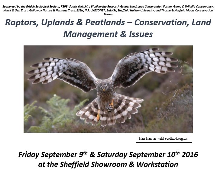 Upland raptor conference, Sheffield, September 2016 – Raptor Persecution UK