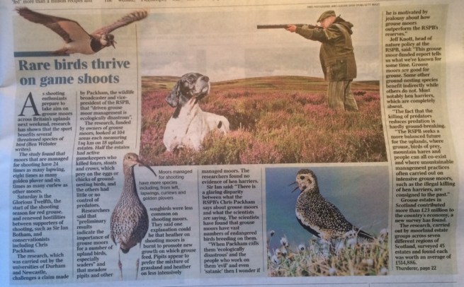 Grouse shooting industry in desperate attempt to greenwash its rampant ...