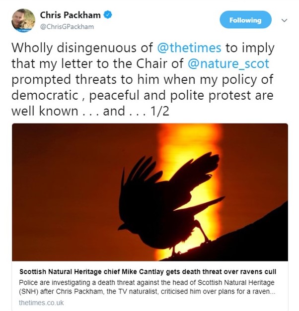 Raven cull: next steps to take as SNH blunders on – Raptor Persecution UK