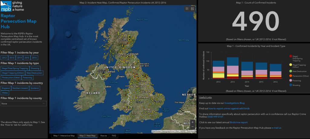 RSPB launches its own UK raptor persecution map hub – Raptor Persecution UK