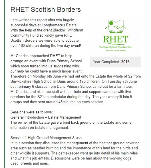 180 schoolchildren put at risk on visit to Longformacus Estate – Raptor ...