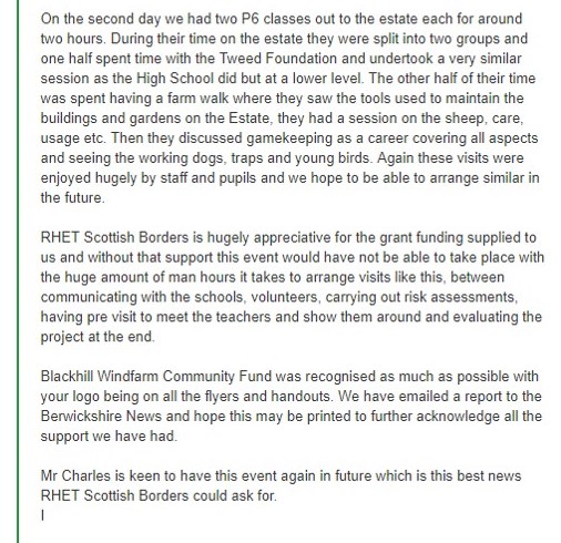 180 schoolchildren put at risk on visit to Longformacus Estate – Raptor ...